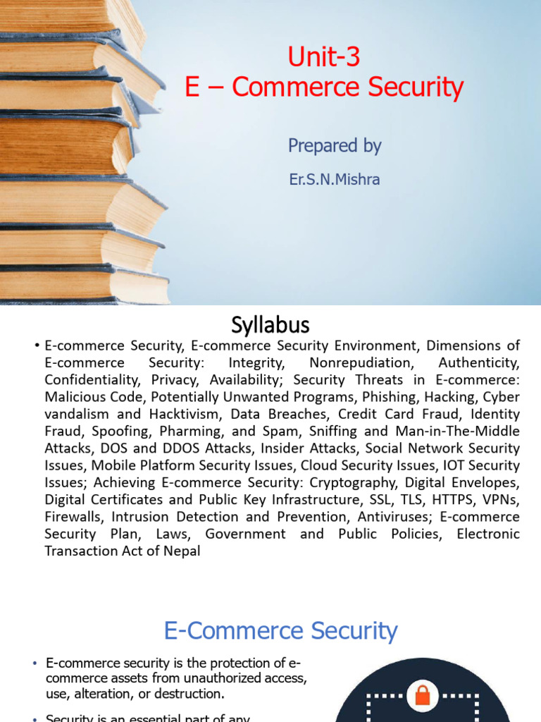 Unit 3 - Ecommerce Security | PDF | Transport Layer Security | Public ...