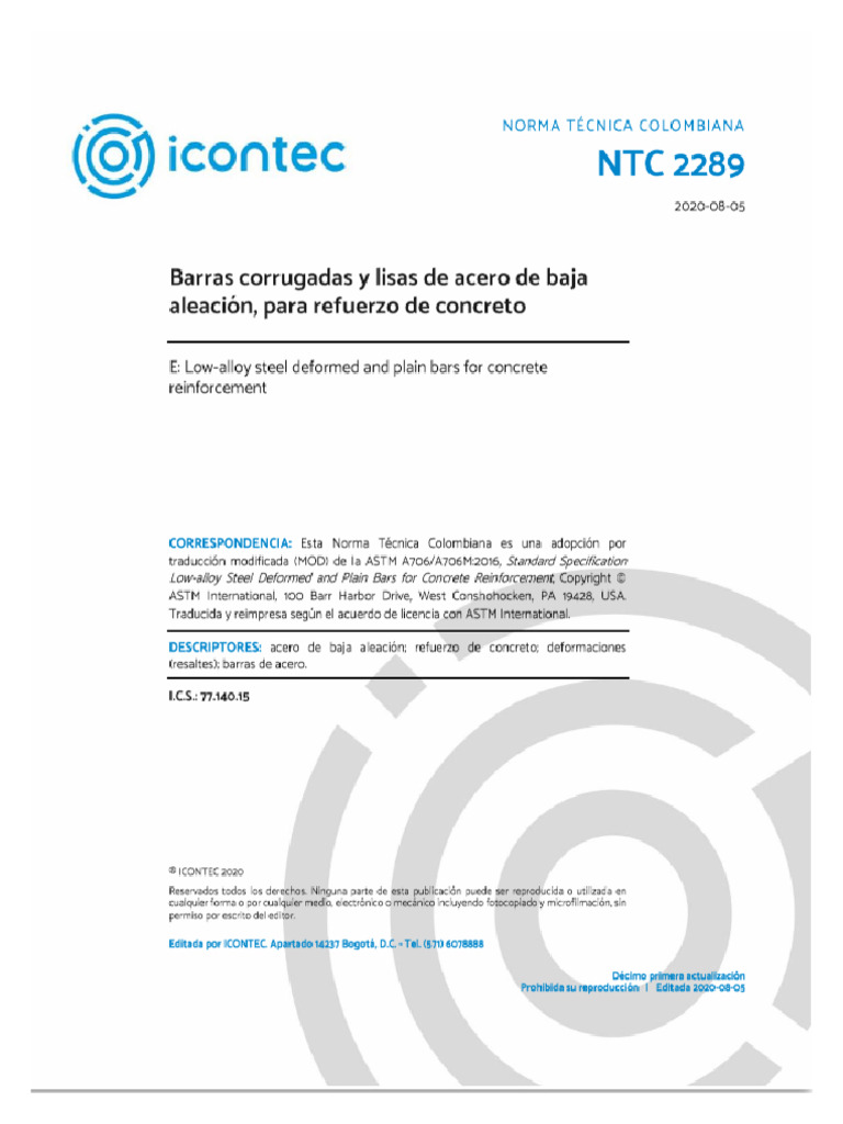 NTC 2289-2020. | PDF