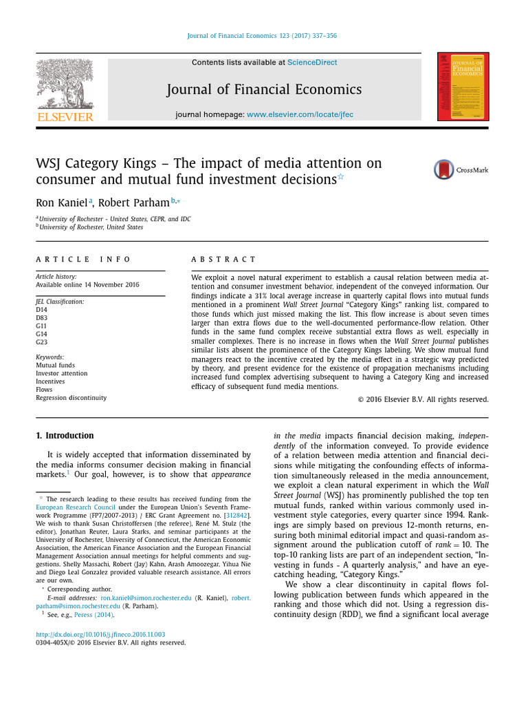 WSJ Category Kings | PDF | Investing | The Wall Street Journal