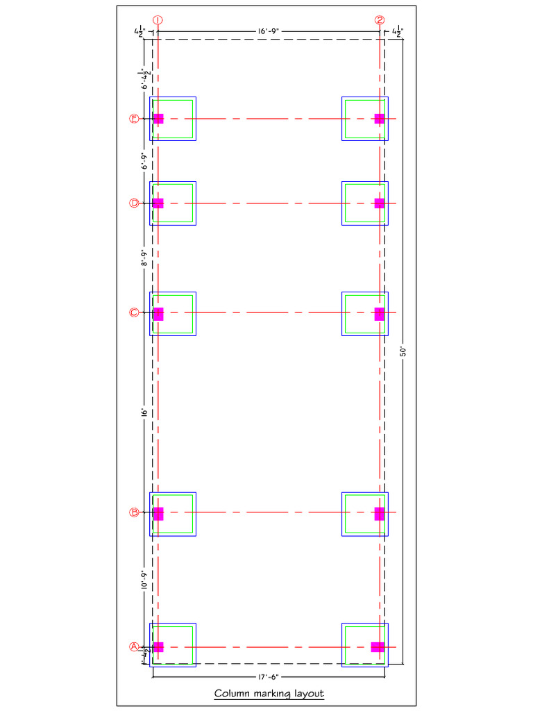 Coimbatore Balaji Column Marking Layout | PDF