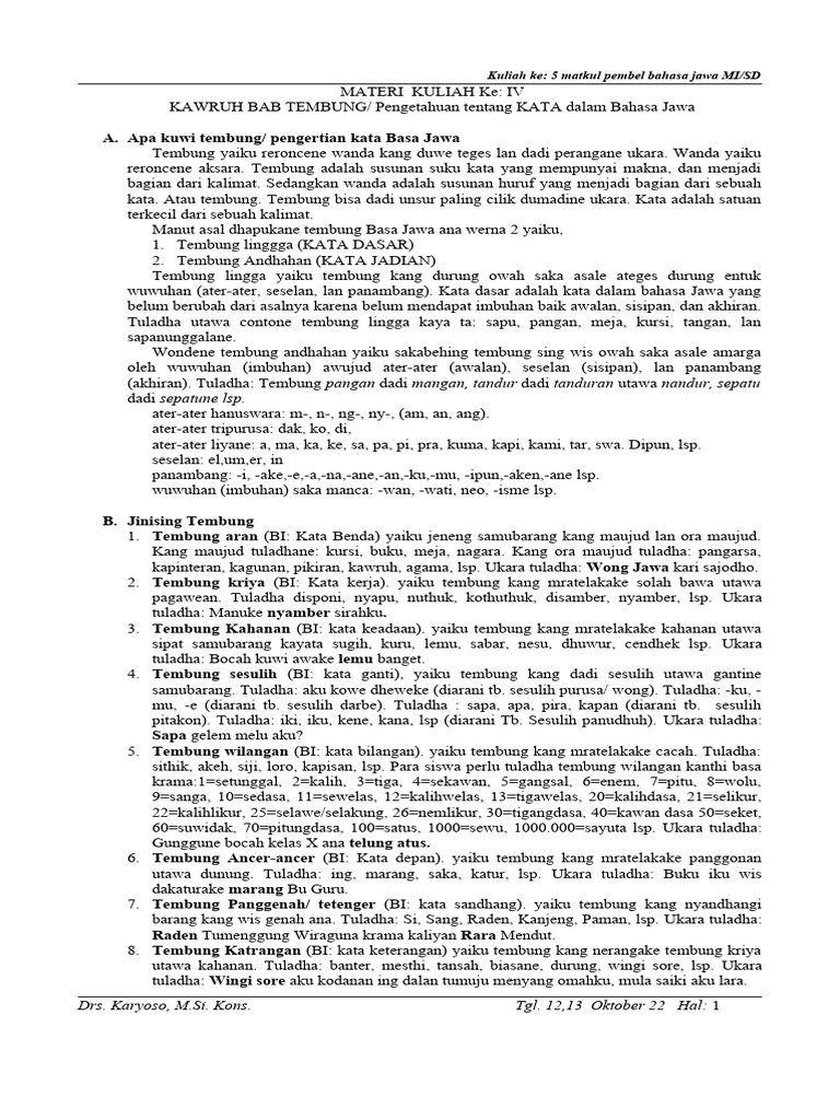 BJW 4 IPMAFA Smt. IV | PDF