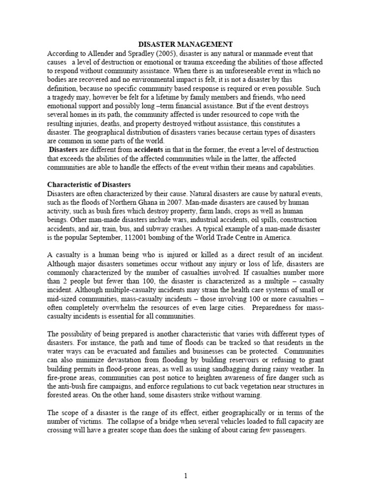 Disaster Management | Download Free PDF | Emergency Management ... Disaster Management | Download Free PDF | Emergency Management ...