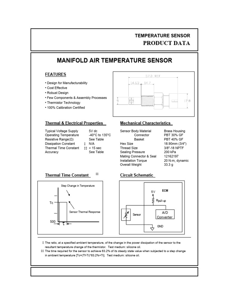 JRP IAT Sensor Datasheet | PDF | Electrical Resistance And Conductance ...