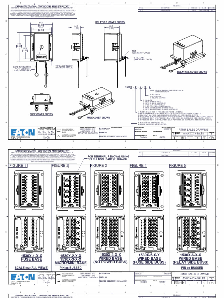 Eaton Bussman RTMR Drawings | PDF