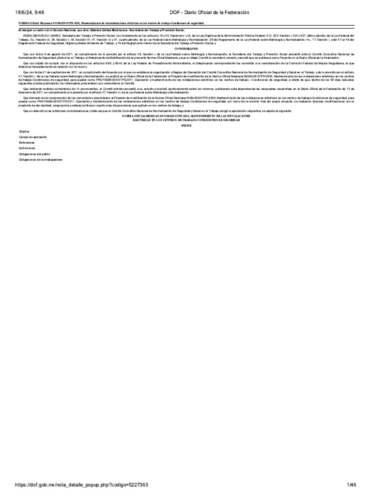 Nom 029 STPS 2011 | PDF