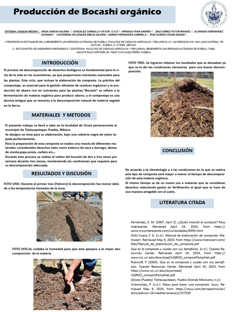 Cartel BOCASHI | PDF | Compost | Agronomía