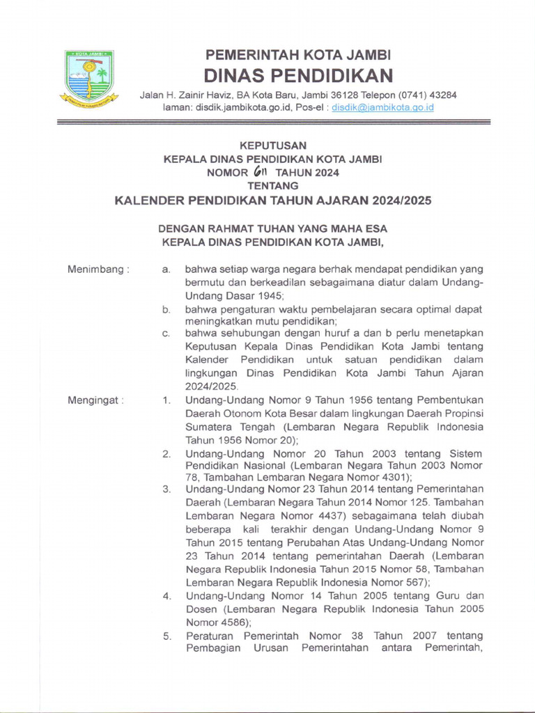 Kalender Pendidikan Ta 2024 2025 Pdf