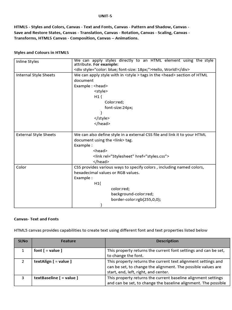 Unit 5 | PDF | Html Element