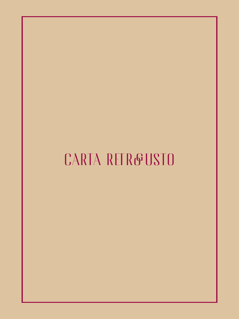 Menú Gourmet de Retrogusto | PDF | Alimentos | Cocina