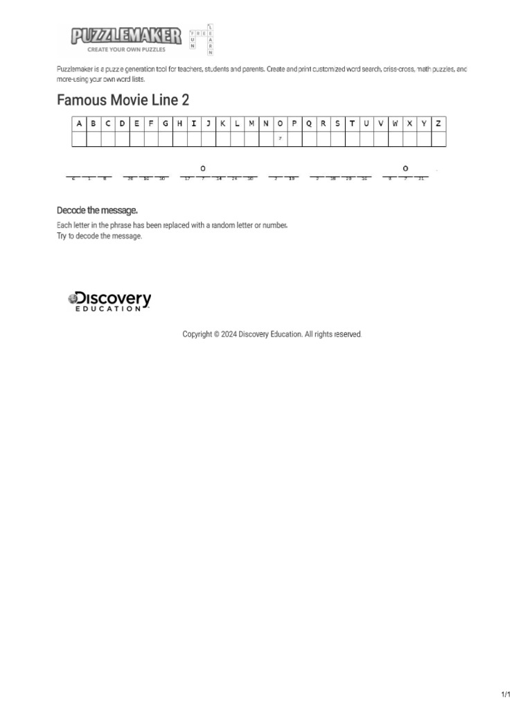 Famous Movie Line 2 | PDF