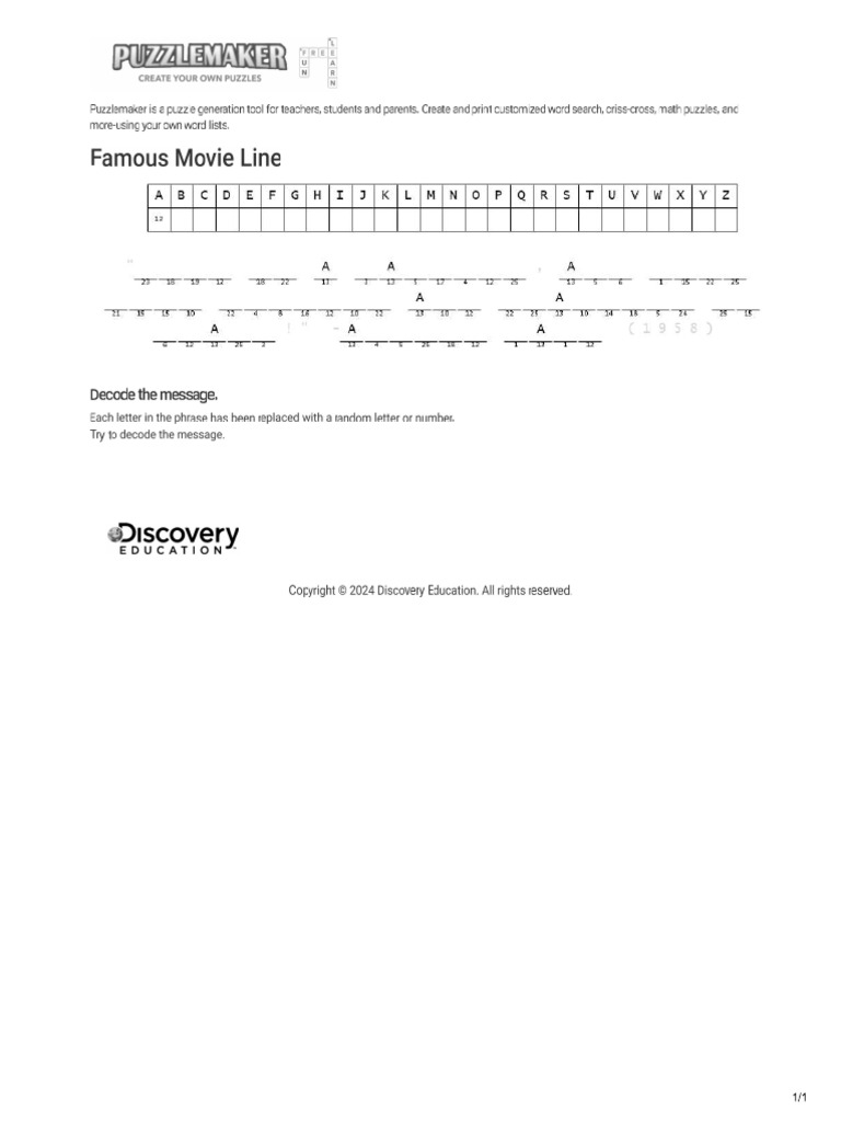 Famous Movie Line | PDF