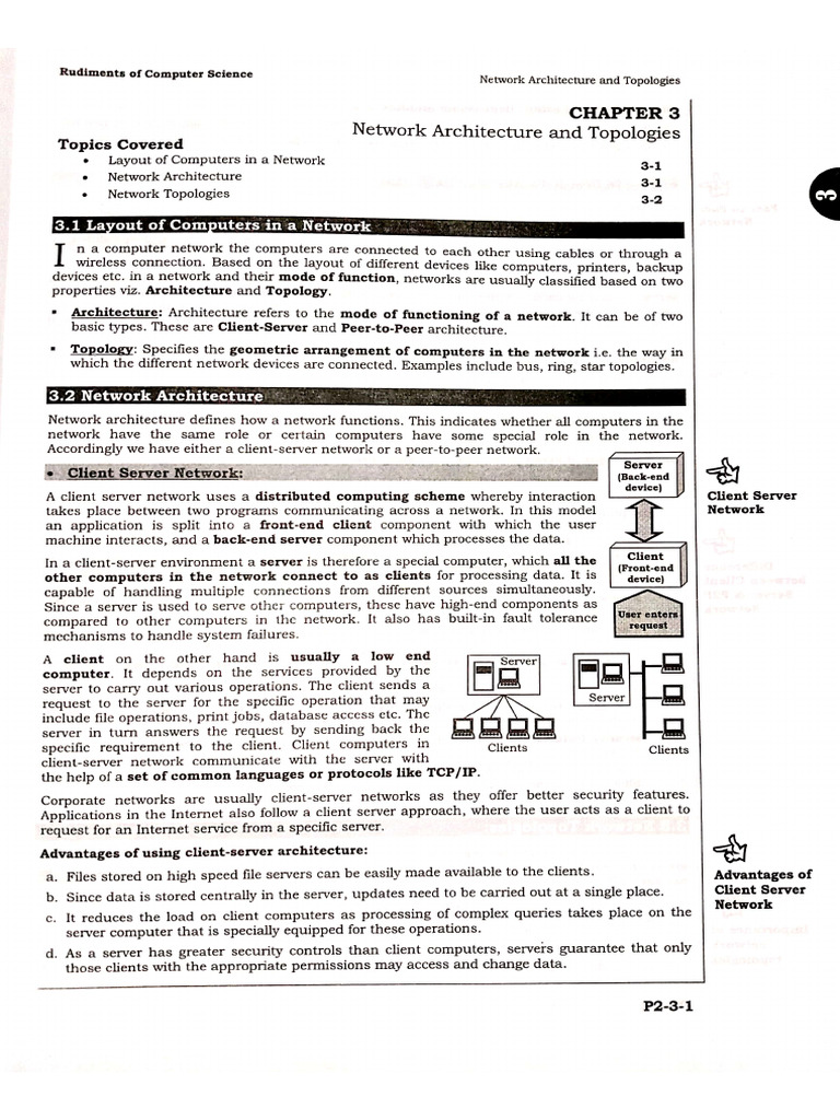 3rd Chapter Network Architecture and Topologies | PDF