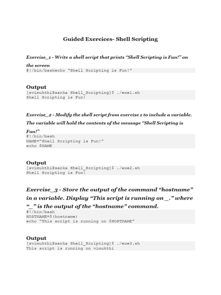 guided-Exercices (2) | PDF | Shell (Computing) | Computer Architecture