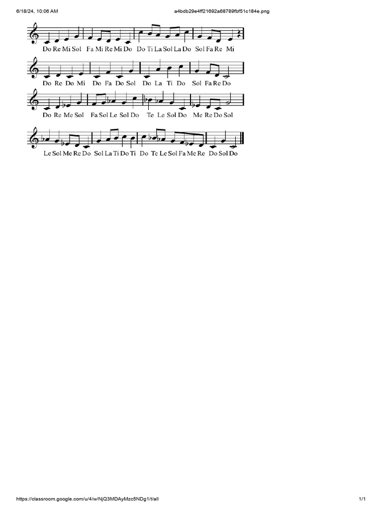 Solfege Singing | PDF