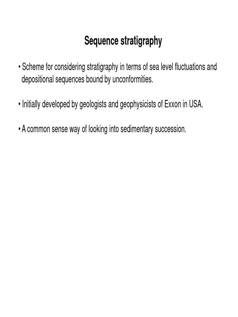 Sequence Stratigraphy | PDF | Hydrology | Oceanography