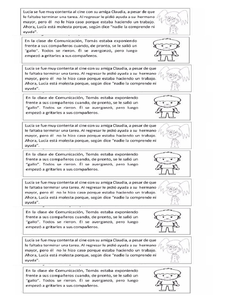 Ficha de Emociones | PDF