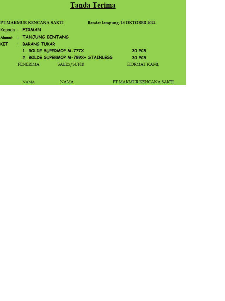 1.TTB Januari 2021 | PDF