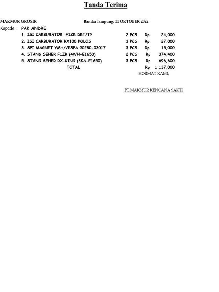 1.TTB Januari 2021 | PDF