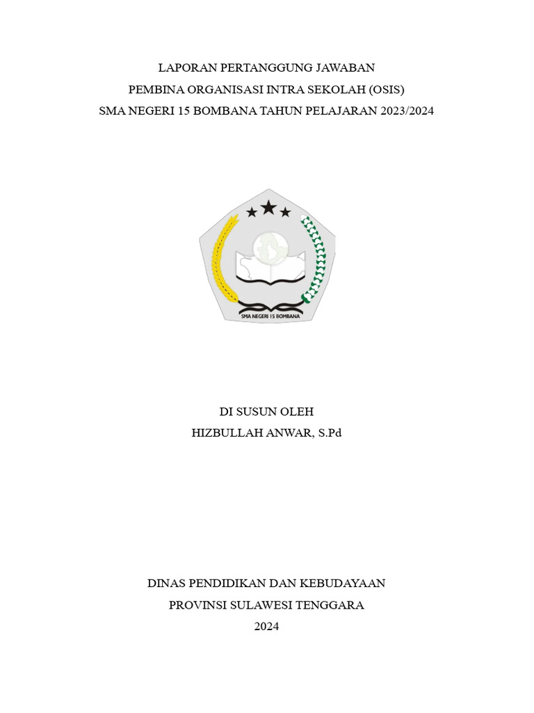 Laporan Pertanggung Jawaban Osis | PDF