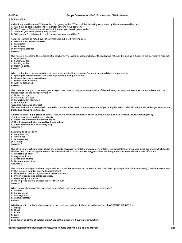 Haad Exam Question 3 | PDF Haad Exam Question 3 | PDF