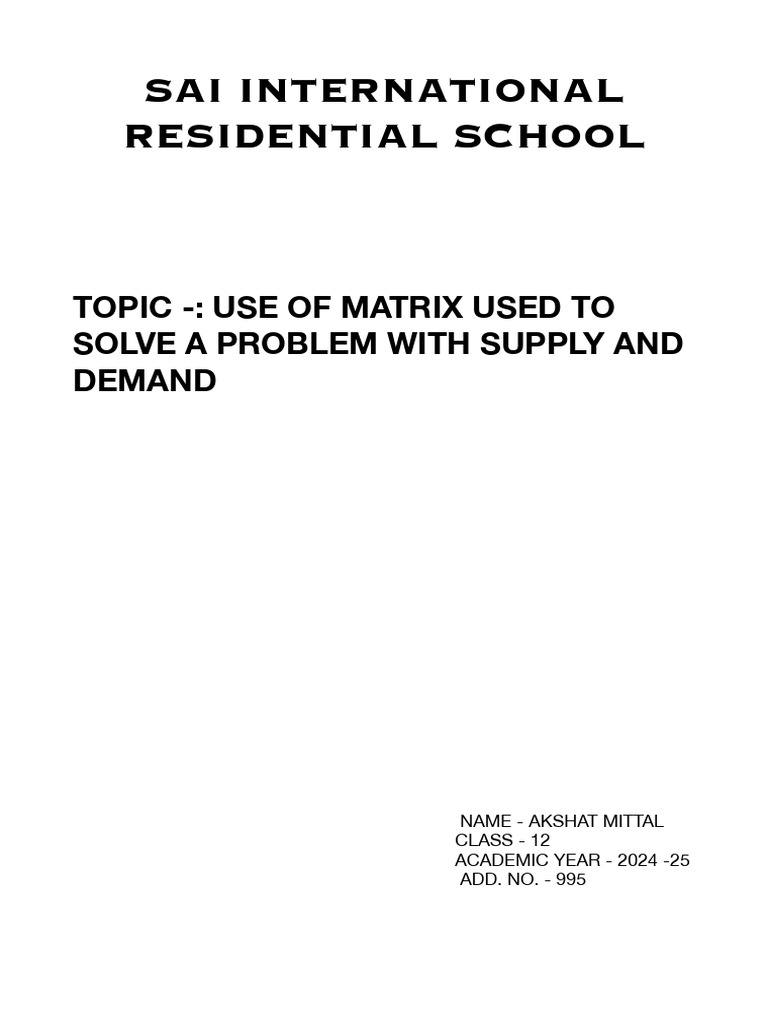 Use of Matrix Applied Maths | PDF | Matrix (Mathematics) | Mathematical ... Use of Matrix Applied Maths | PDF | Matrix (Mathematics) | Mathematical ...