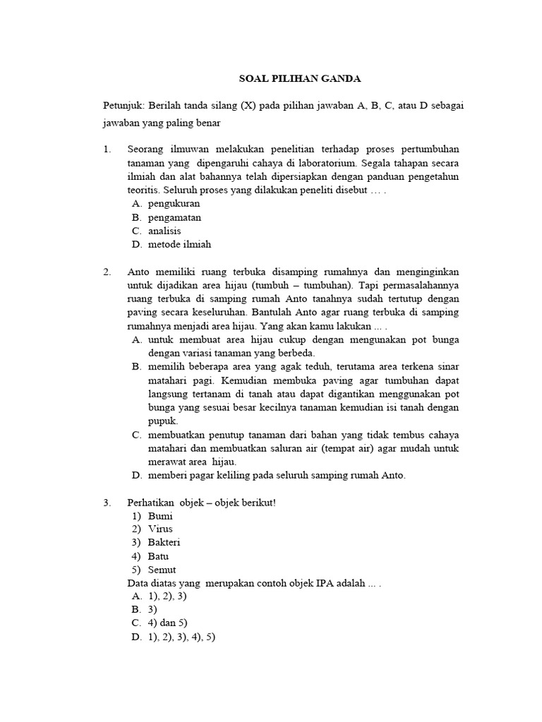 Penilaian Objek IPA | PDF