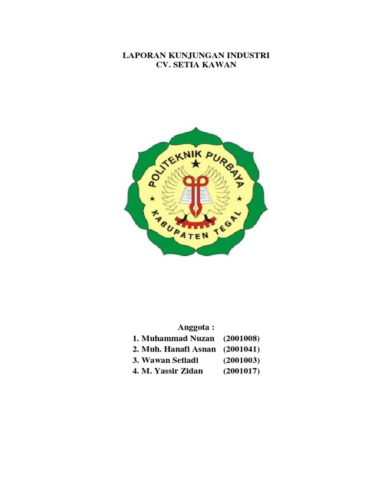 Laporan Kunjungan Industri CV Setia Kawan | PDF | Griya & Taman | Teknologi & Rekayasa