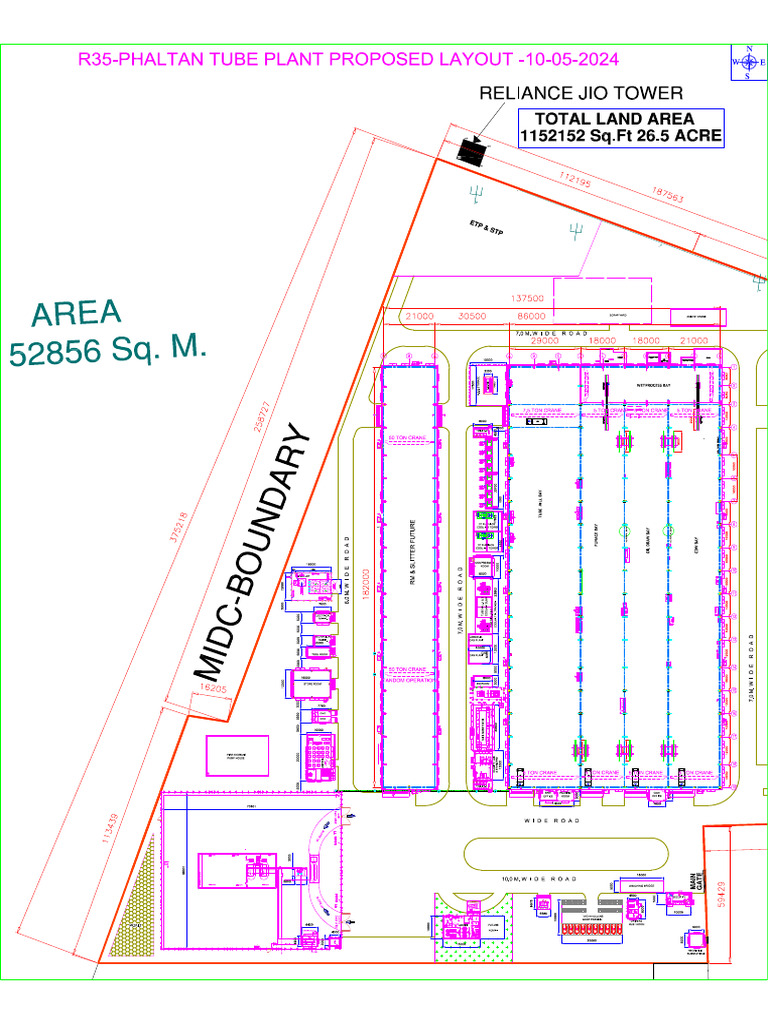 R35Phaltan Plant Proposed Without Machine Layout Drg-12!05!2024 | PDF