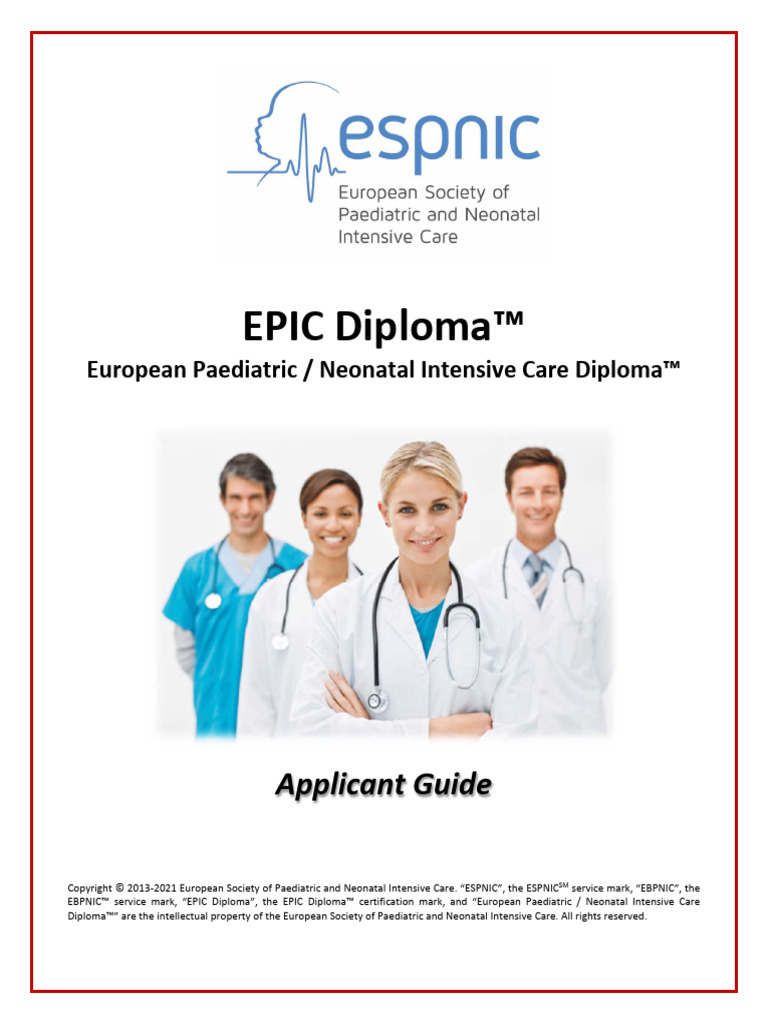 ESPNIC EPIC Diploma Applicant Guide Rev 2021 03 | PDF | Nurse ...