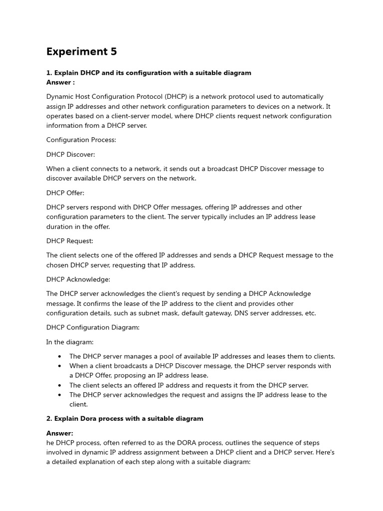 Experiment 5 | PDF | Ip Address | Computing