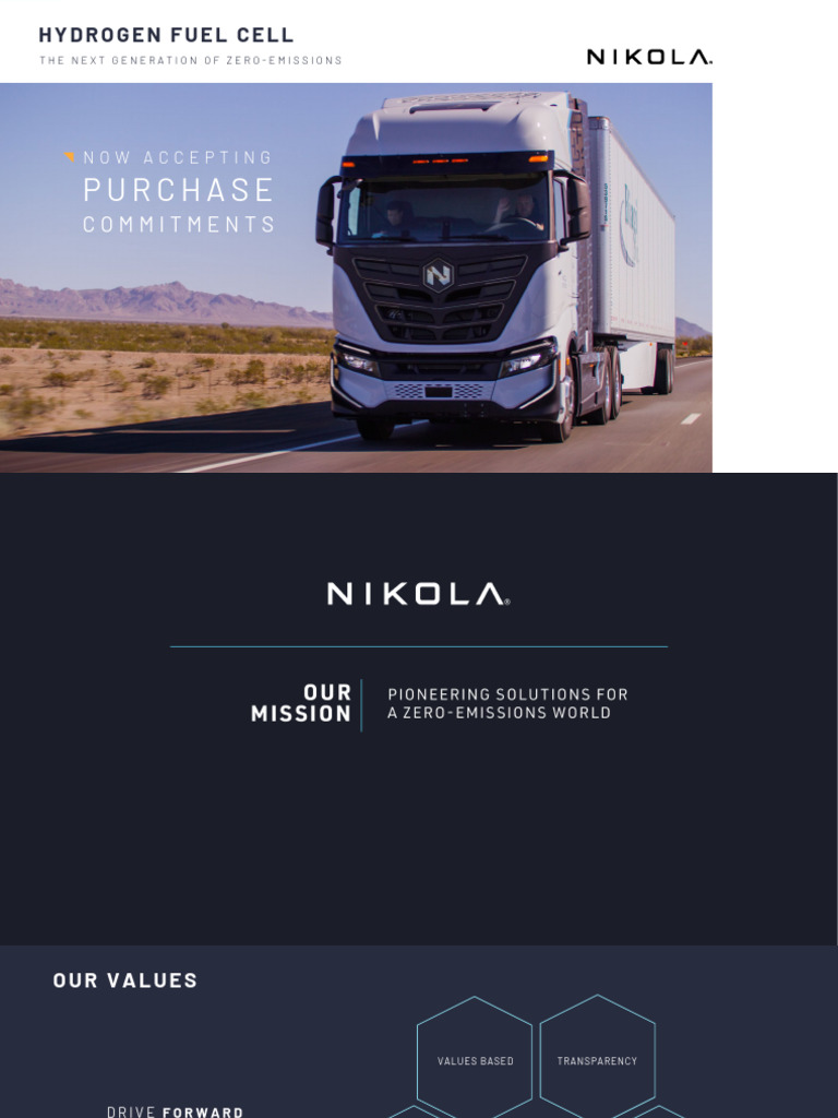 Nikola Tre FCEV Overview | PDF | Fuel Economy In Automobiles | Transport