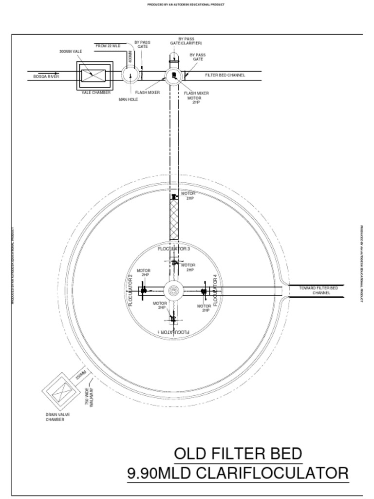 Old Filter Bed p&Id Drawing | PDF | Equipment | Chemical Equipment