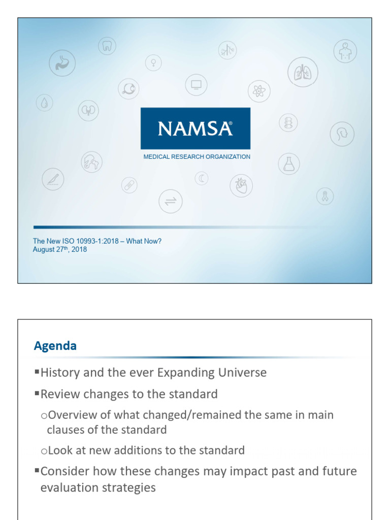 2019.07 NAMSA Changes Don Palme | PDF | Medical Device | Risk Management