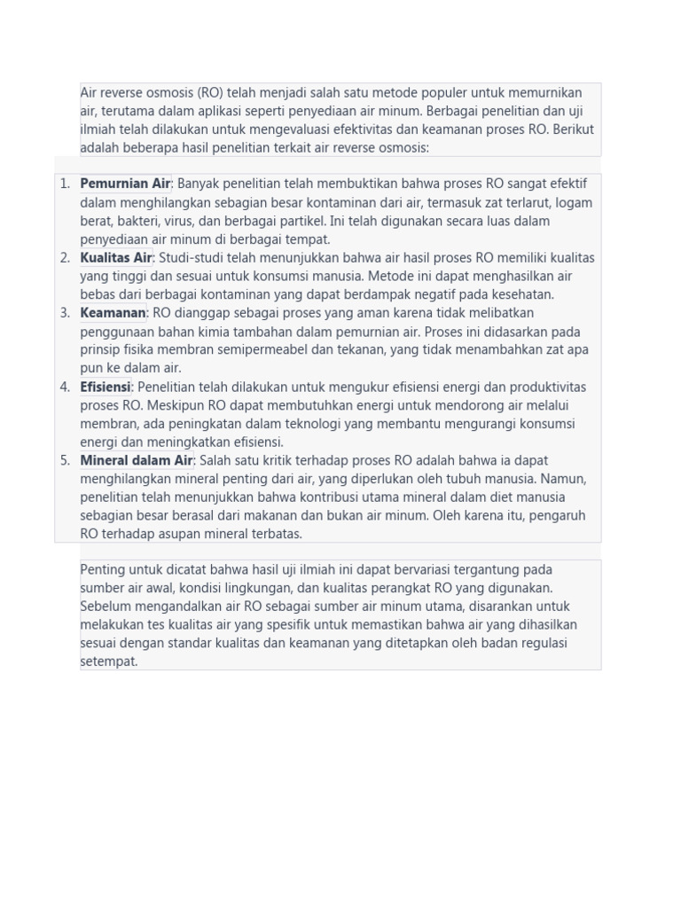 Air Reverse Osmosis | PDF