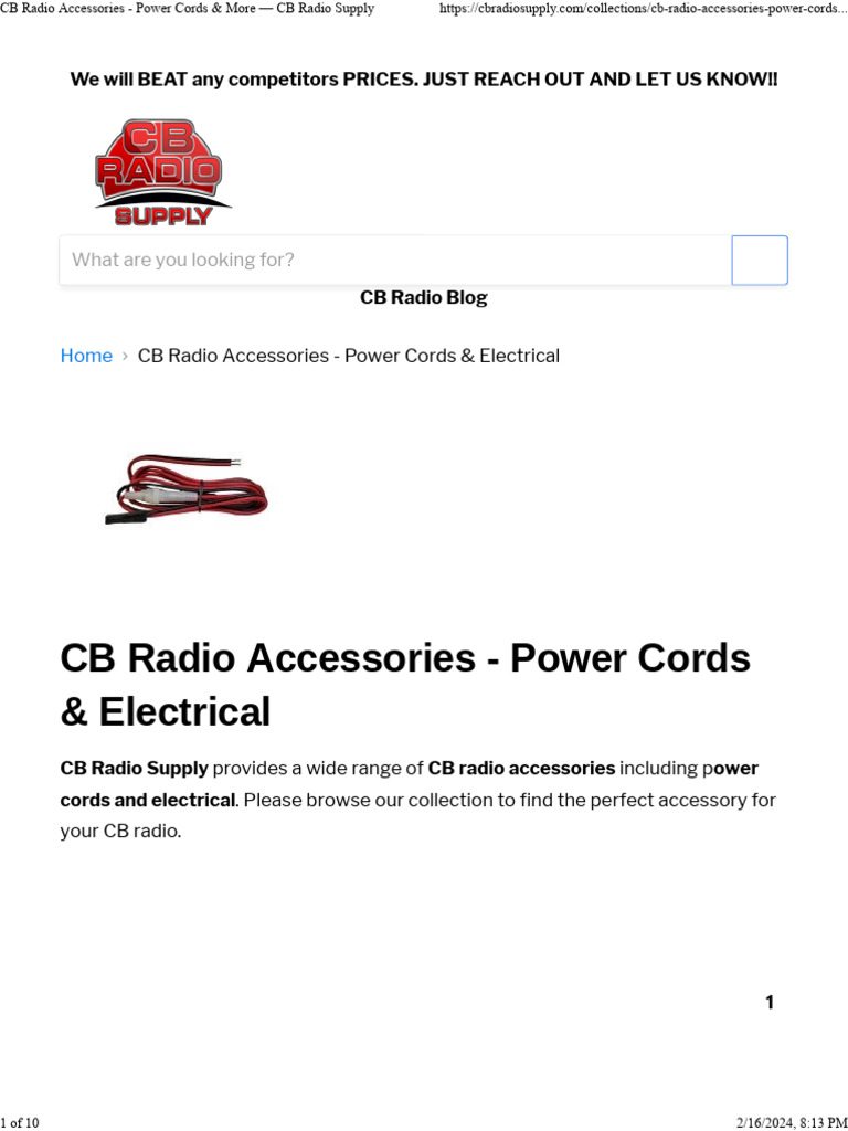 CB Radio Accessories - Power Cords & More — CB Radio Supply | Download ...