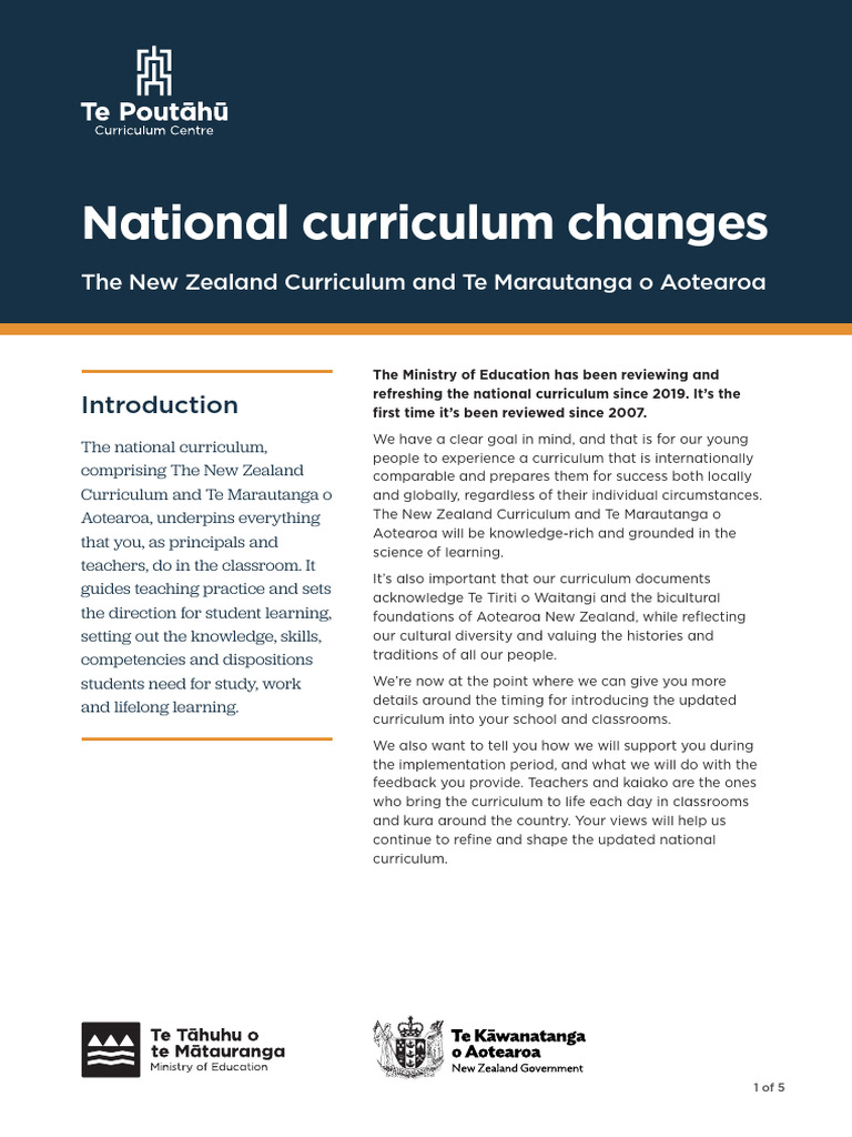 National Curriculum Changes | PDF | Curriculum | Teachers