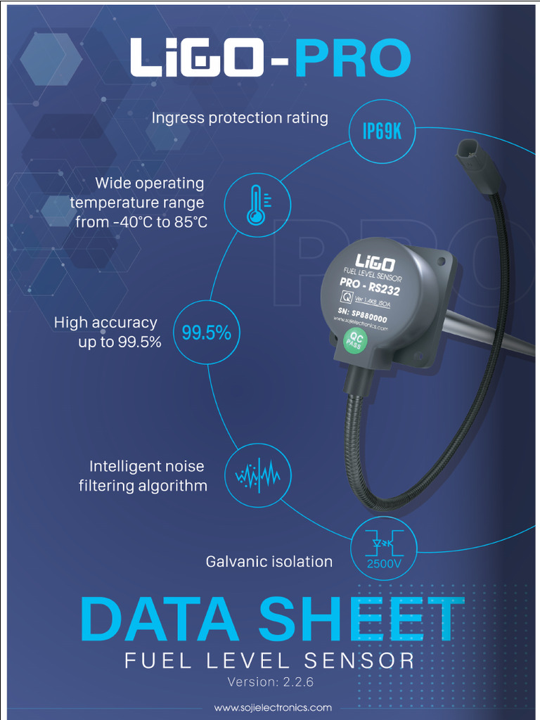 Datasheet LIGO-PRO AF, RS232, RS485 | PDF | Power Supply | Sensor