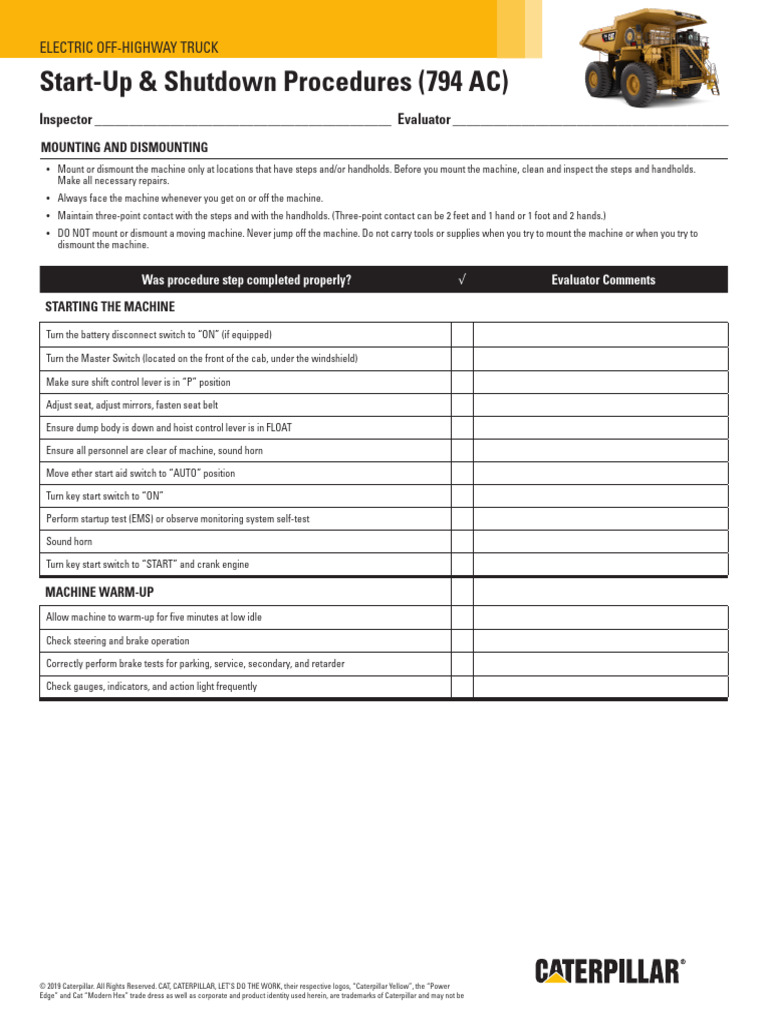 794 AC Start-Up and Shutdown Procedurs | PDF | Machines | Switch