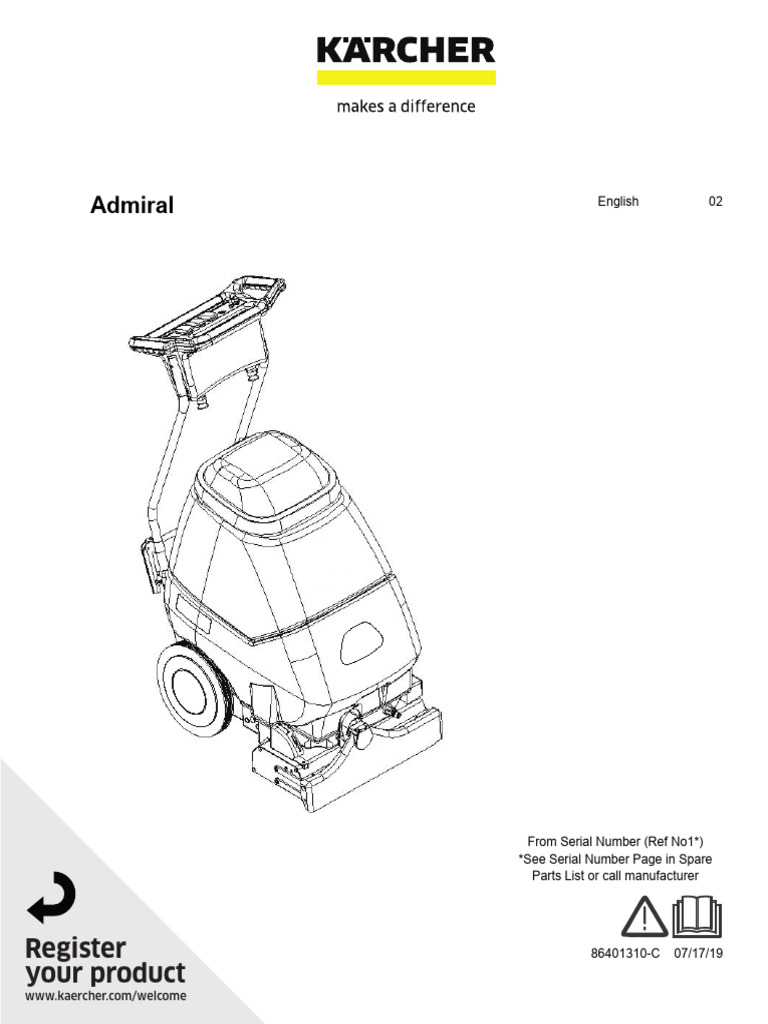 Karcher - ADMIRAL 8 - Operating Instructions | PDF | Switch | Ac Power ...
