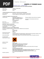 Thinner MSDS | PDF | Dangerous Goods | Carbon Dioxide