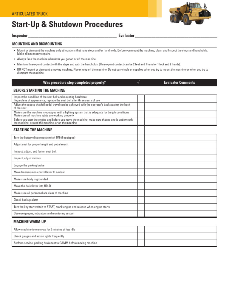 AT - Start-Up & Shutdown | PDF | Machines | Transport