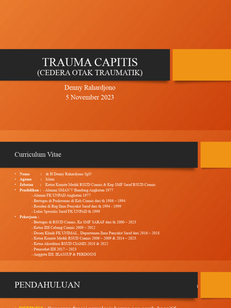 Trauma Capitis | PDF