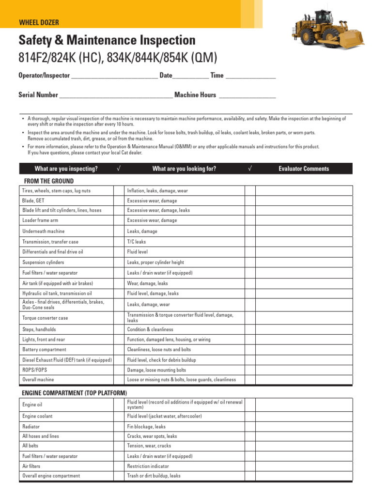 WD_Safety & Maint. Inspection | Download Free PDF | Automotive Industry | Automotive Technologies