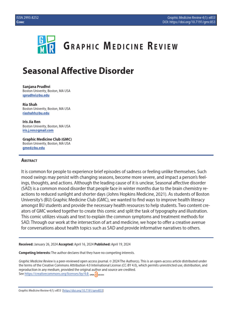 Seasonal_Affective_Disorder_SAD | PDF | Major Depressive Disorder ...