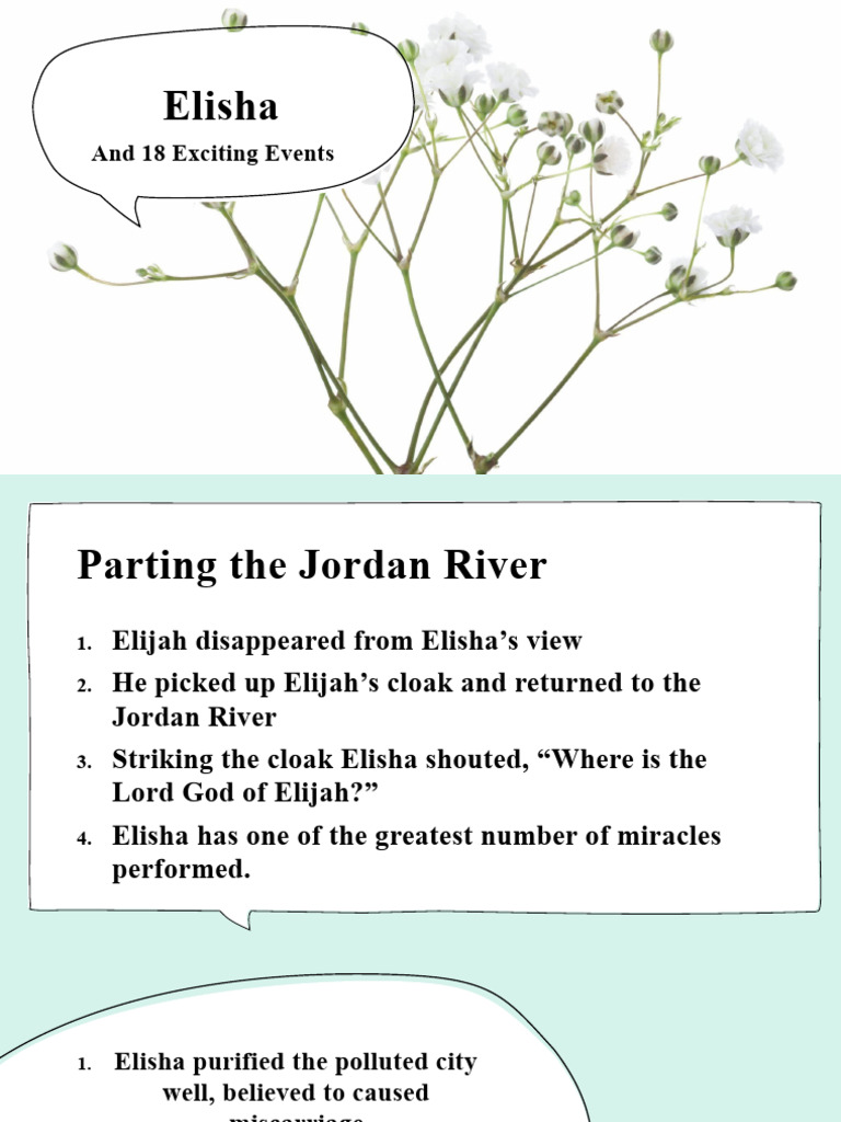 Elisha | PDF | Books Of Kings