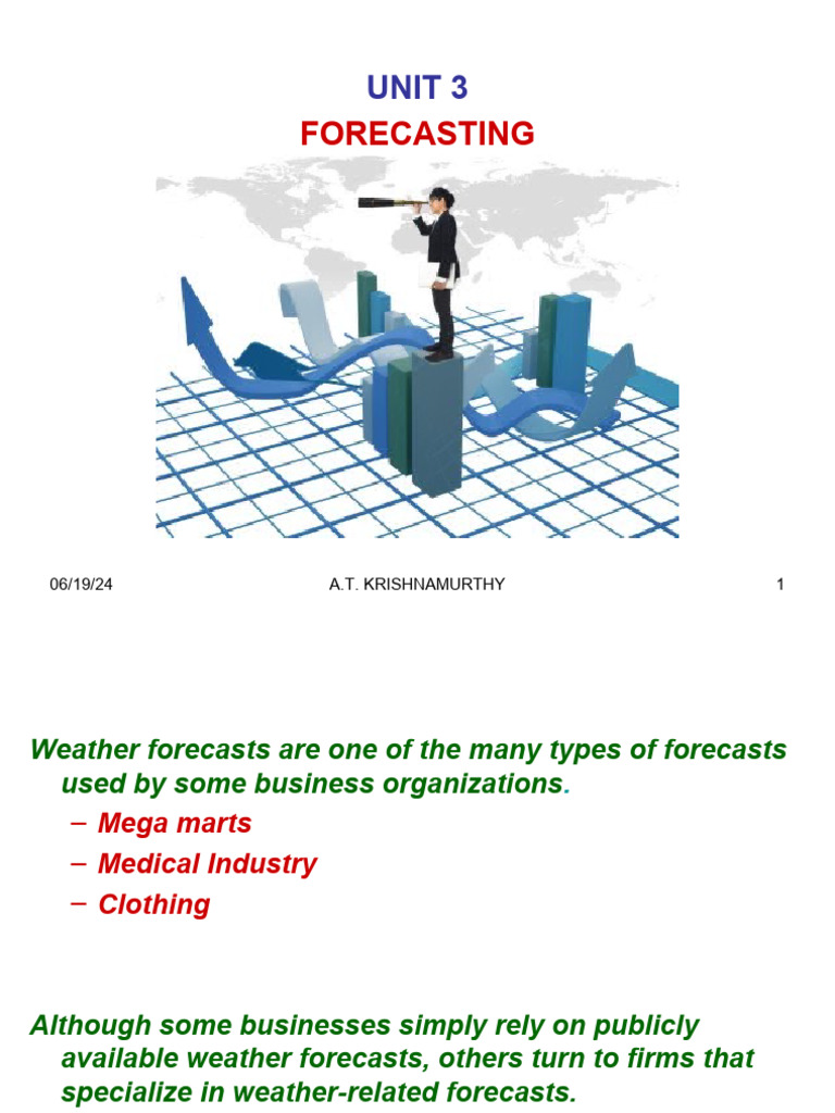 Unit 3 Forecasting | PDF | Forecasting | Linear Regression