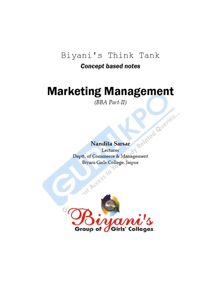 Principles of Marketing 2nd Sem | PDF | Marketing | Consumer Behaviour