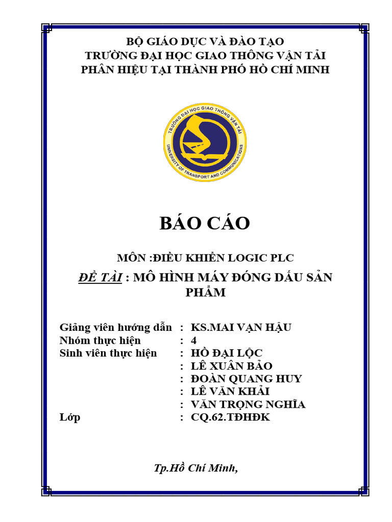 PLC Bao Cao Final | PDF