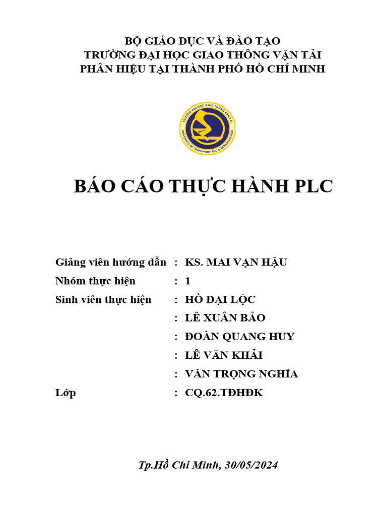 Plc Thuchanh Final | PDF