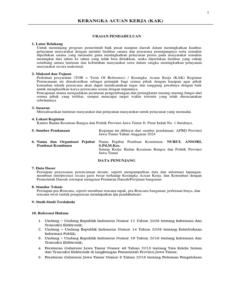 Kak Renc. Pemeliharaan Gedung 1 | PDF | Bisnis | Seni